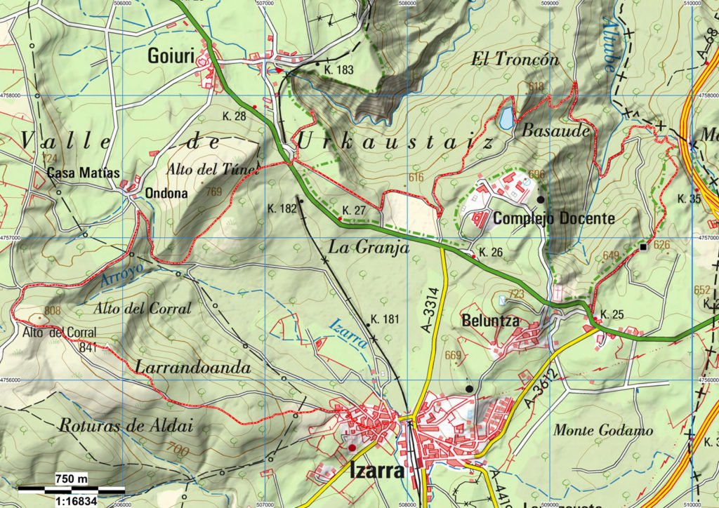 CompeGPS Map Printing | Mendi Taldea AEBBK